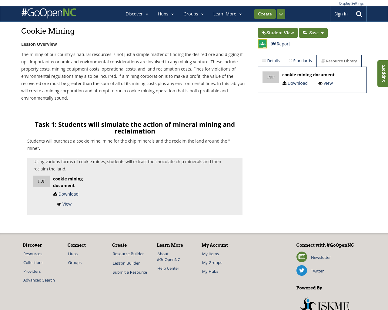 Cookie Mining | Recent Activity | #GoOpenNC