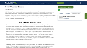 Math 1 Statistics Project#GoOpenNC