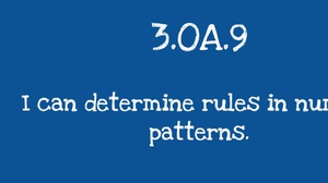3.OA.9 Determining Rules in Number Patterns (mini-lesson)#GoOpenNC