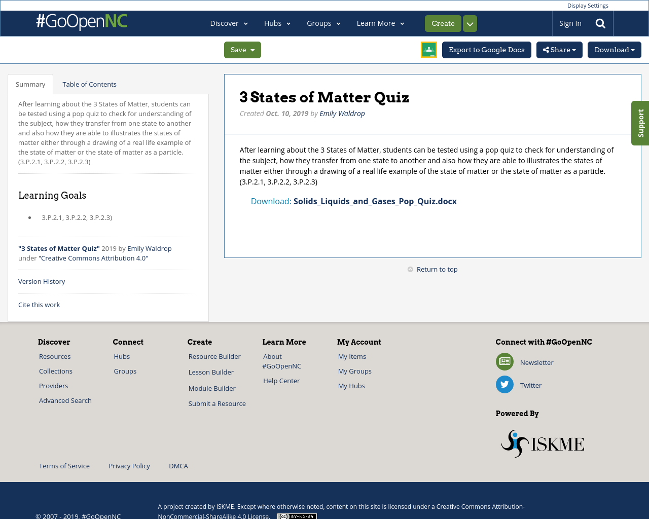 3 States Of Matter Quiz Recent Activity GoOpenNC 3-states-of-matter-quiz-recent-activity-goopennc