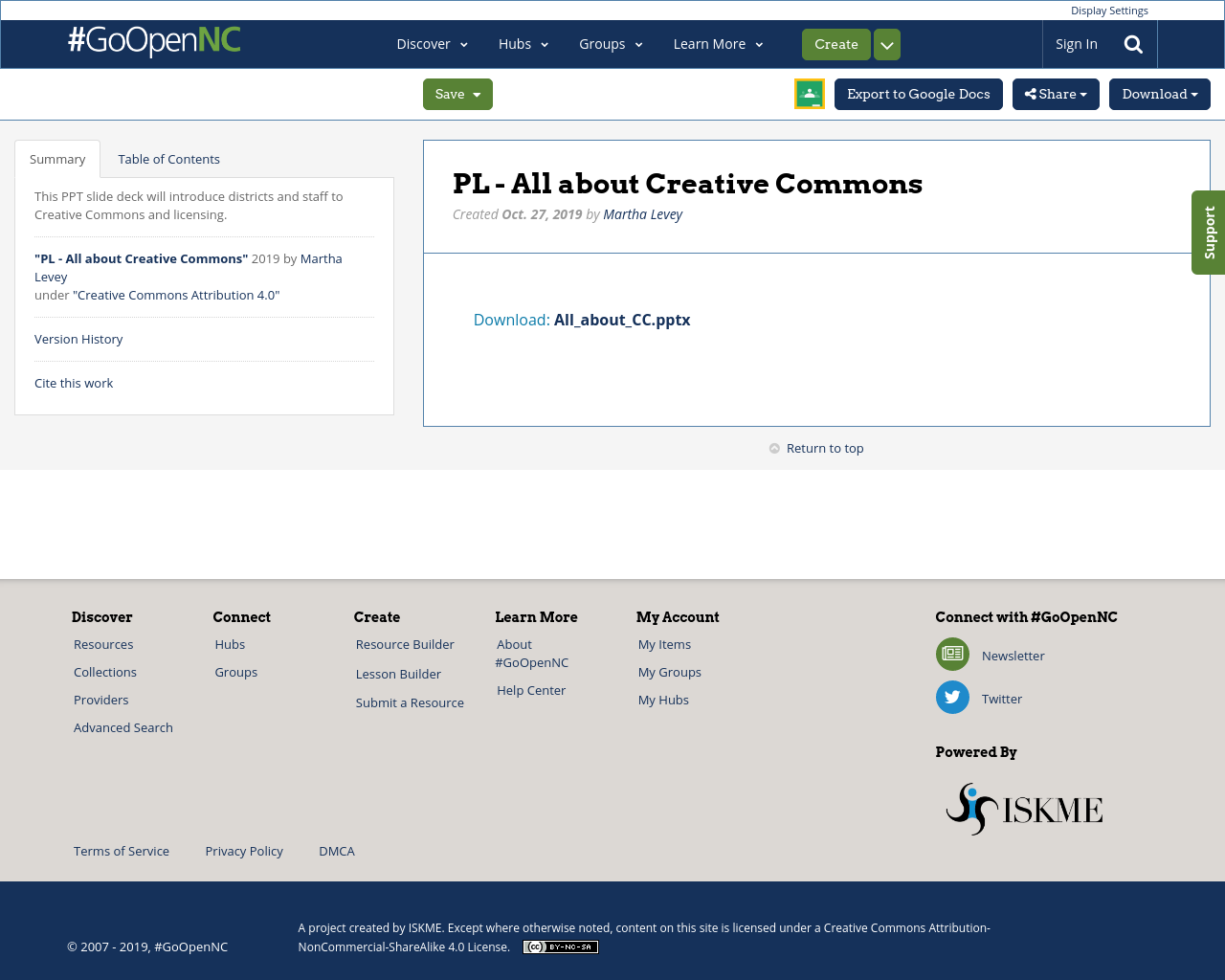 PL - All about Creative Commons | Recent Activity | #GoOpenNC