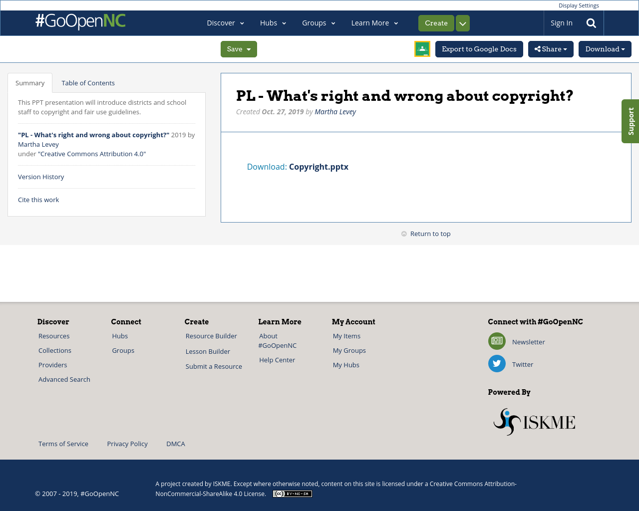 PL - What's right and wrong about copyright? | Recent Activity | #GoOpenNC