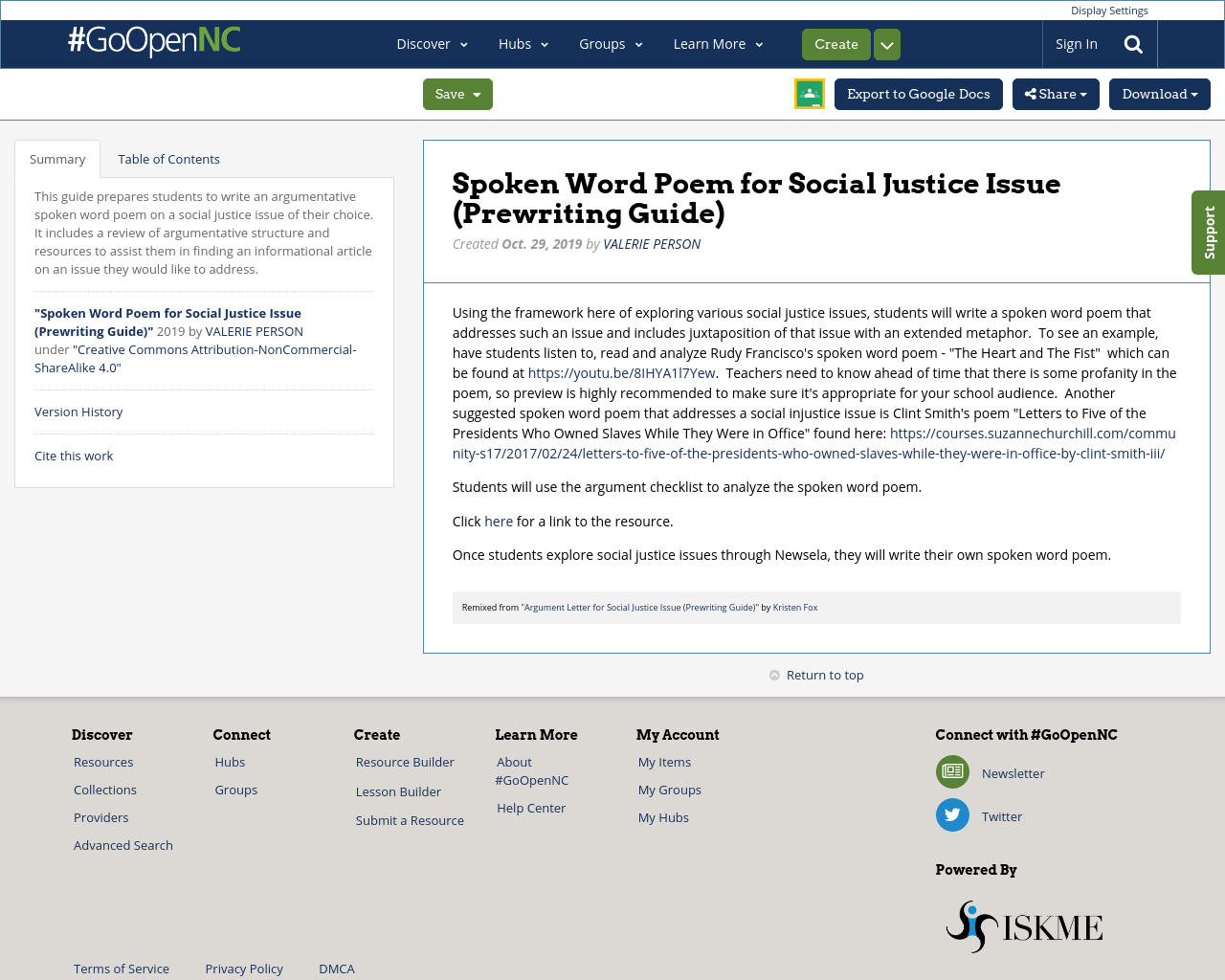 Spoken Word Poem for Social Justice Issue (Prewriting Guide) | Recent ...