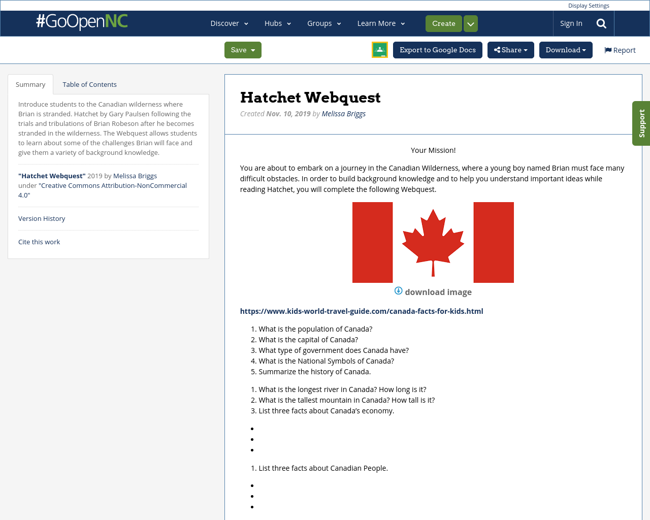 Canadian Wilderness Hatchet