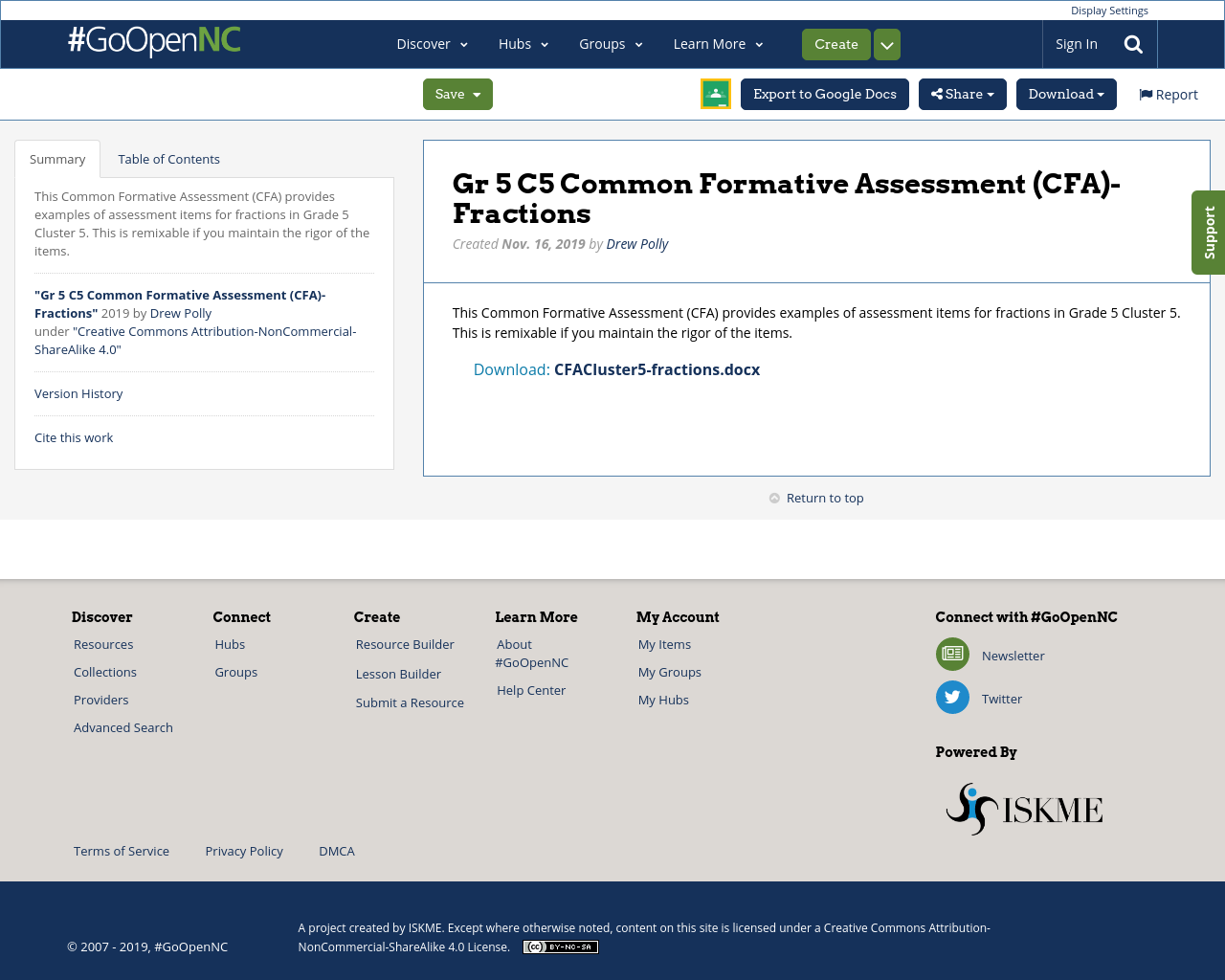 Gr 5 C5 Common Formative Assessment (CFA)- Fractions | Recent Activity ...