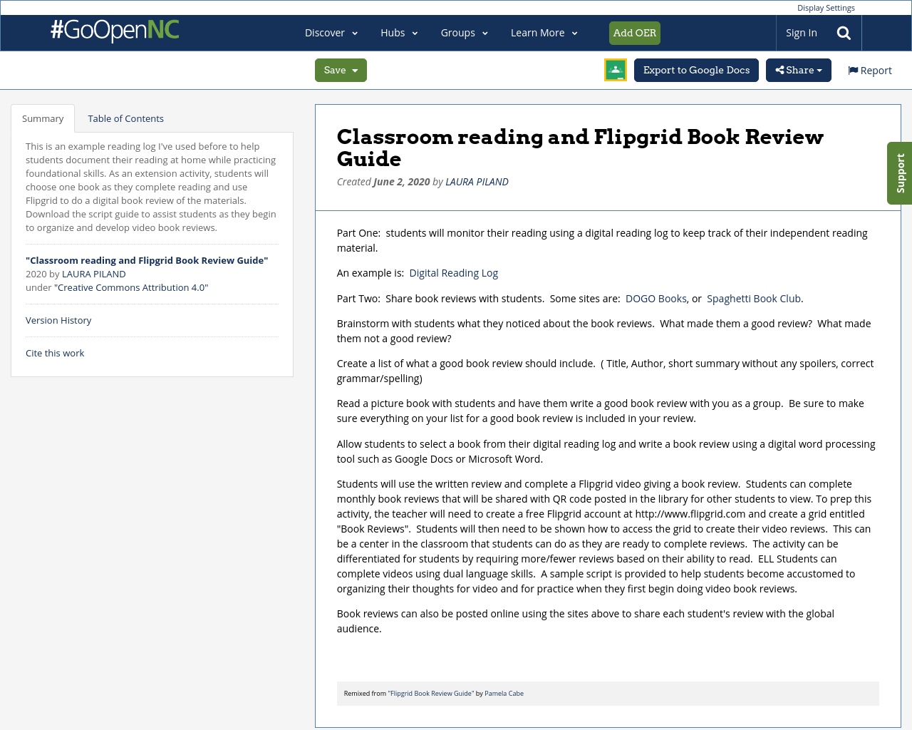 Classroom reading and Flipgrid Book Review Guide | Recent Activity | # ...